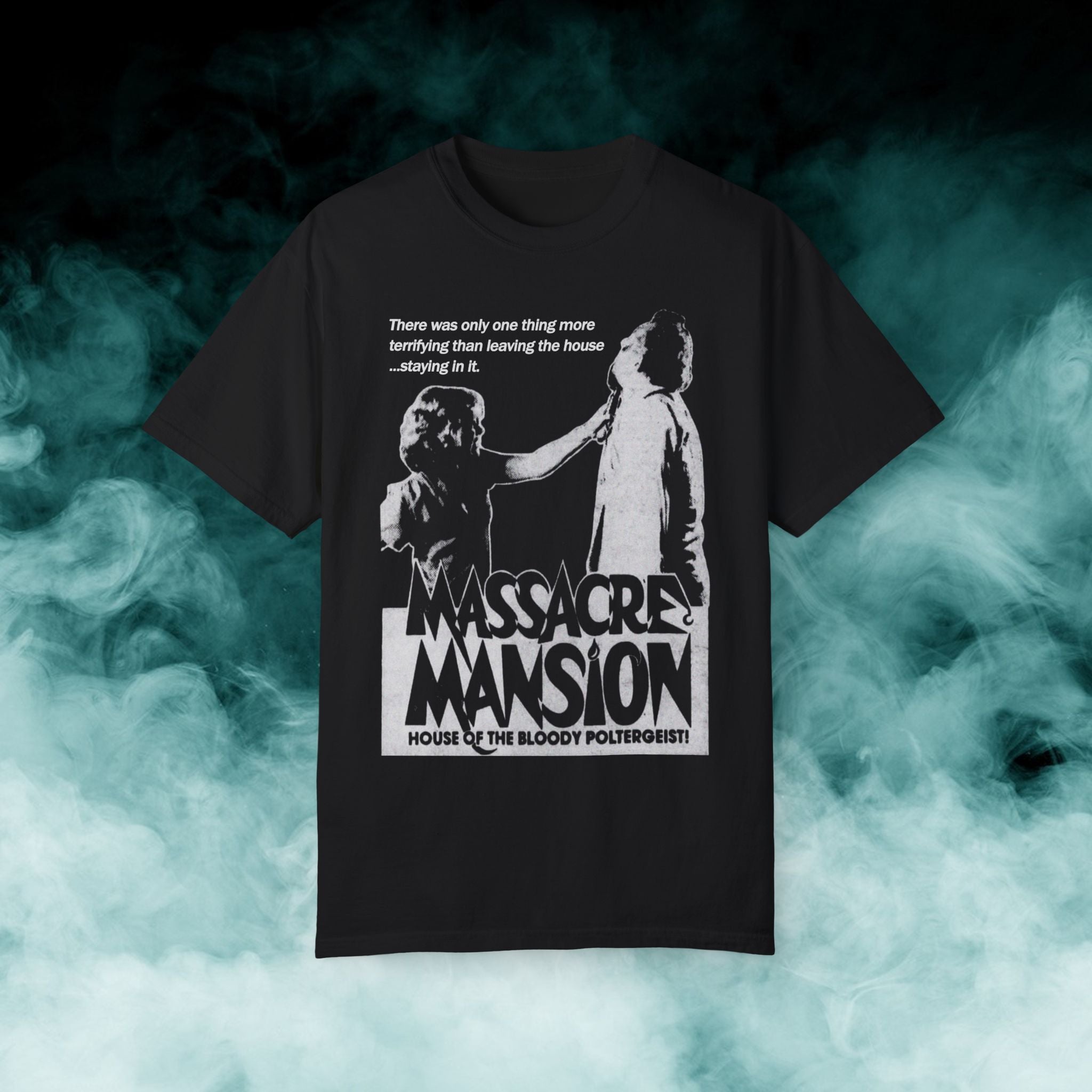 Massacre Mansion Horror Movie T-shirt (Merch) – Iron Fortress Records ...