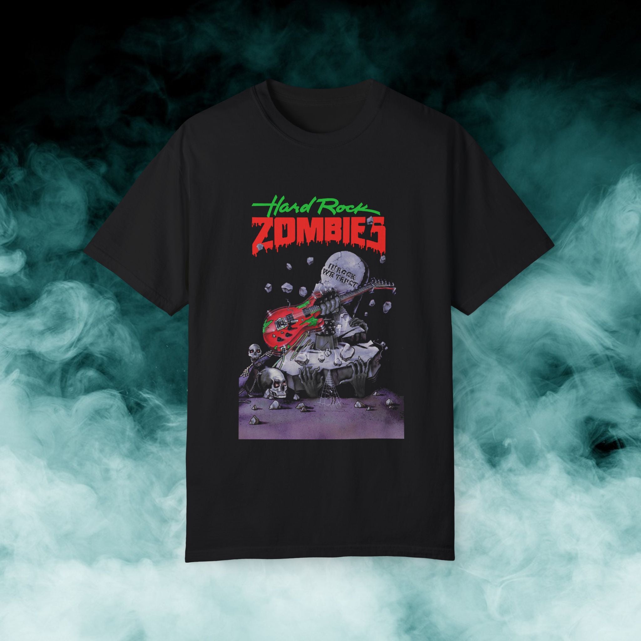 Hard Rock Zombies Horror Movie T-shirt (Merch) – Iron Fortress Records ...