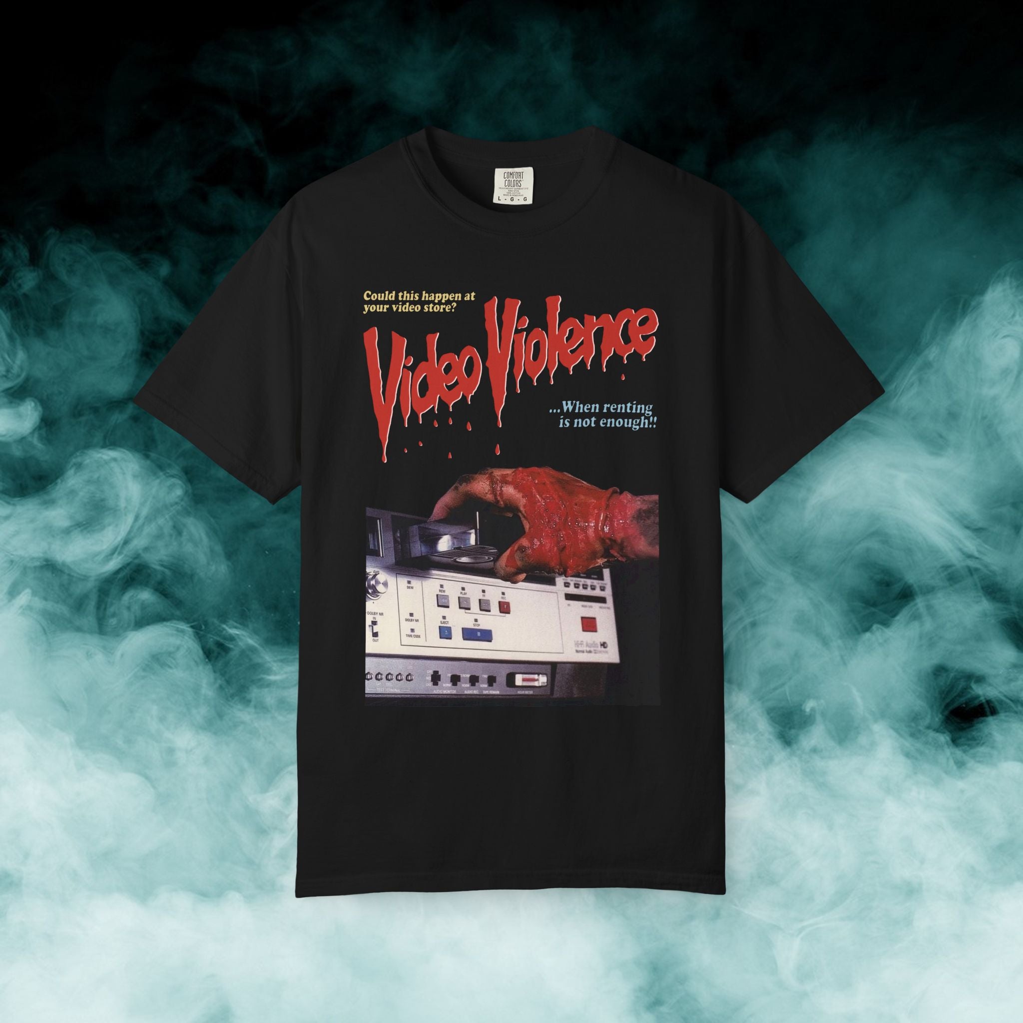 Video Violence Horror Movie T-shirt (Merch) – Iron Fortress Records ...