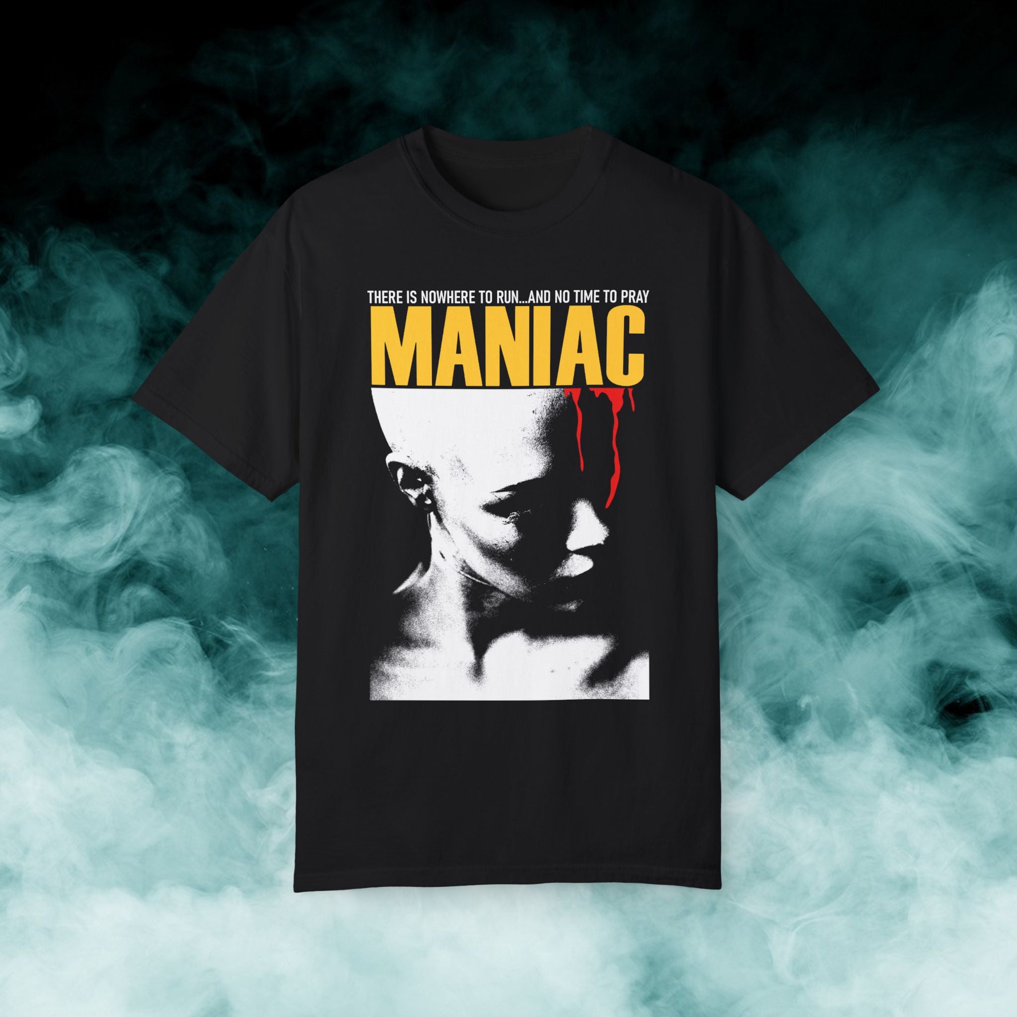 Maniac "There is nowhere to run..." Horror Movie T-shirt (Merch) – Iron ...
