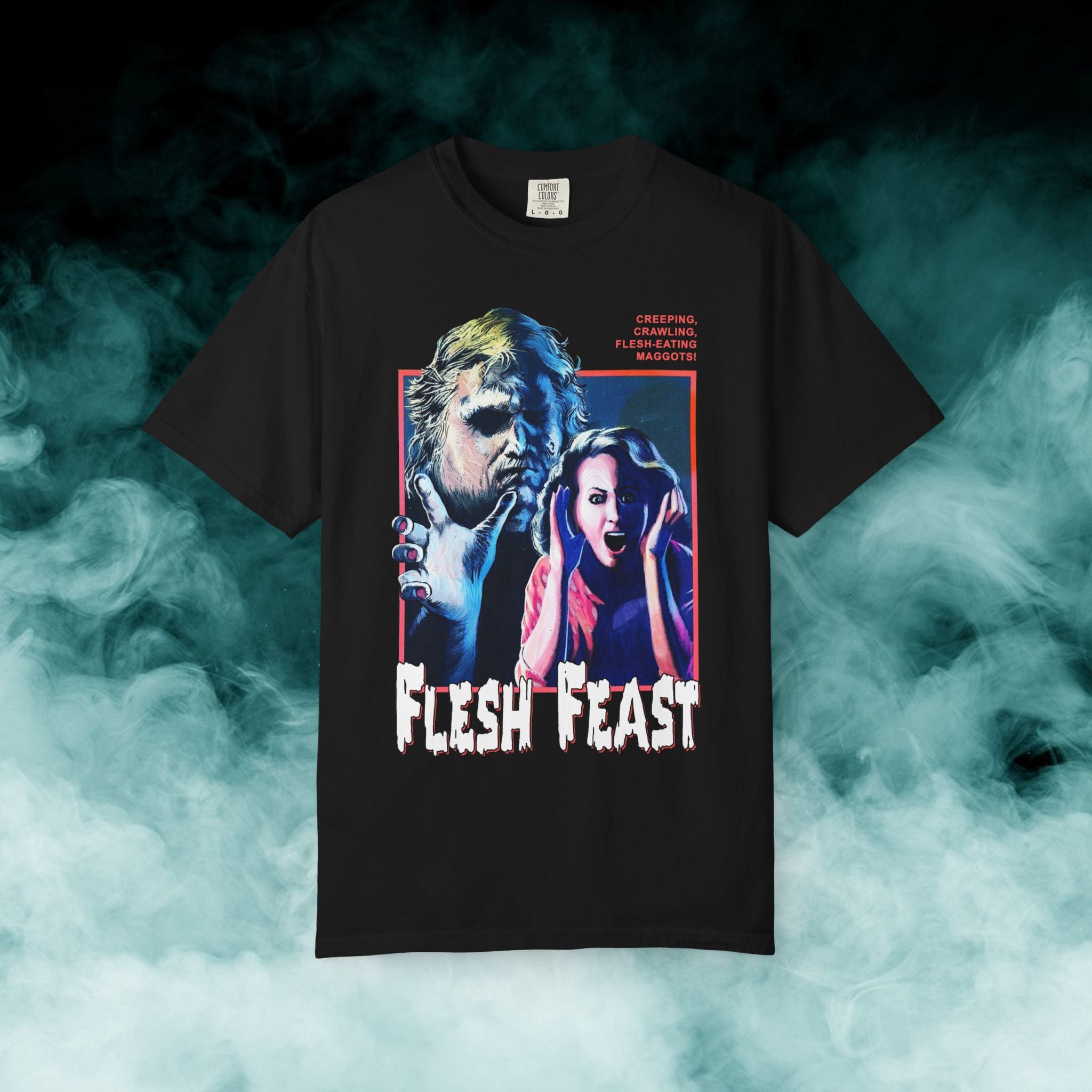 Flesh Feast Horror Movie T-shirt (Merch) – Iron Fortress Records & Distro