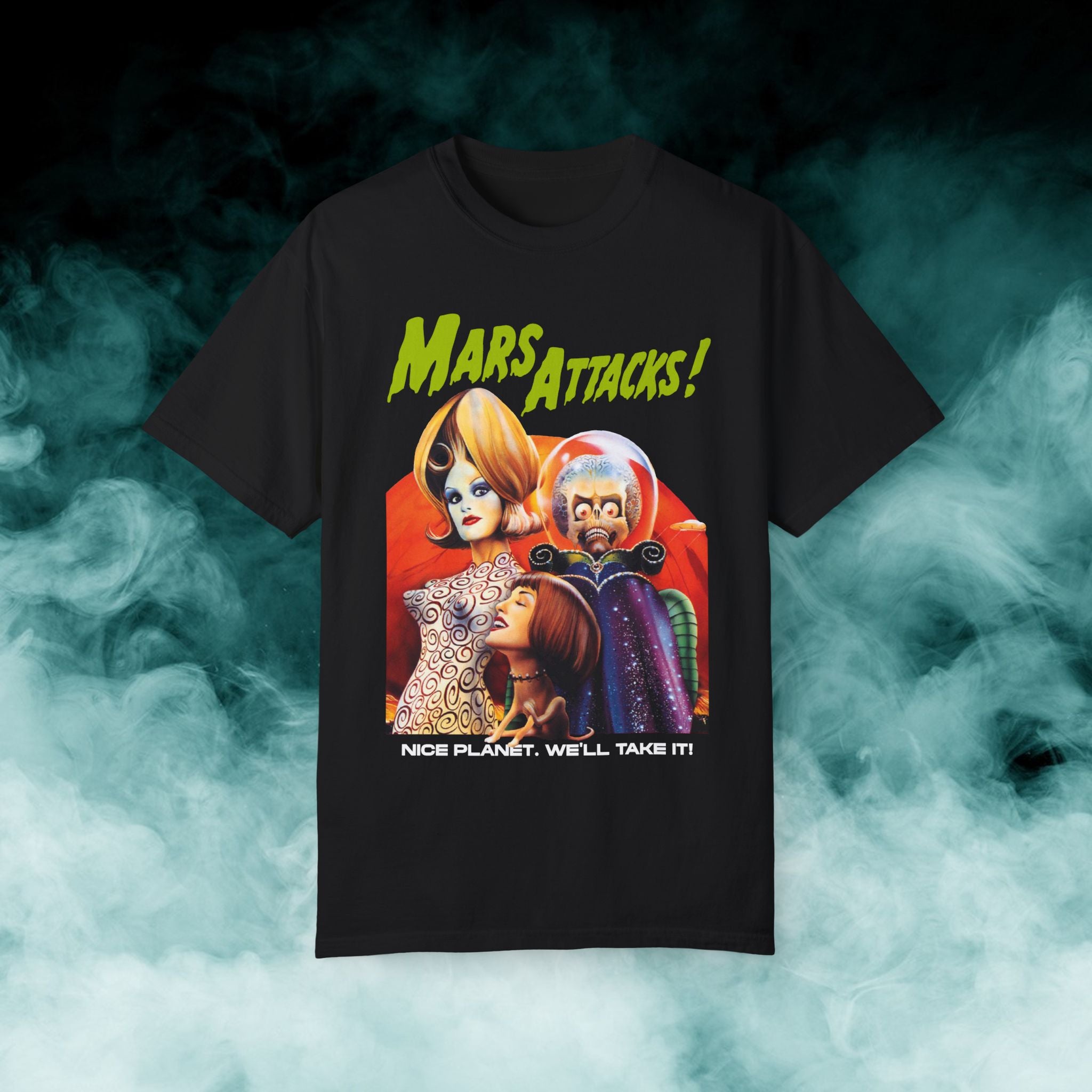 Mars Attacks Sci-Fi/Action Movie T-shirt (Merch) – Iron Fortress ...