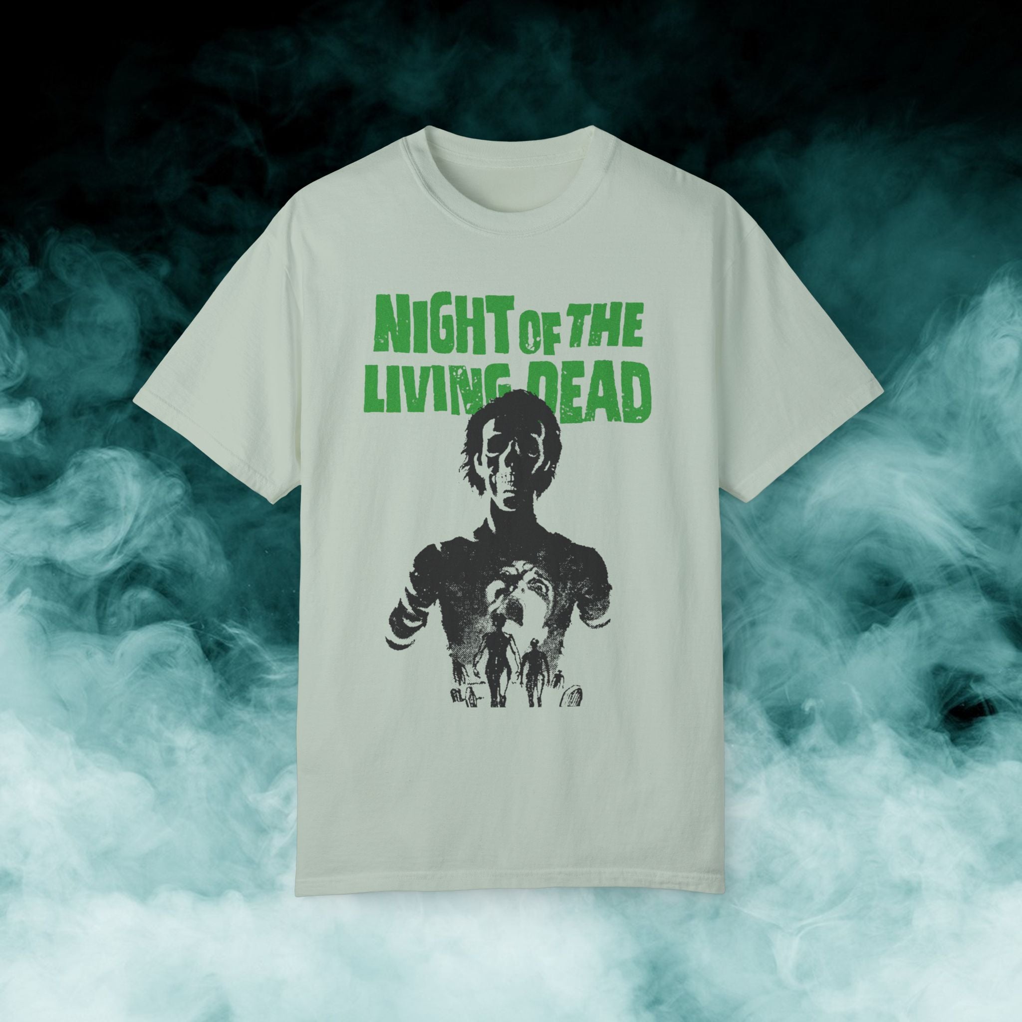 Night of the Living Dead Green Horror Movie T-shirt (Merch) – Iron ...