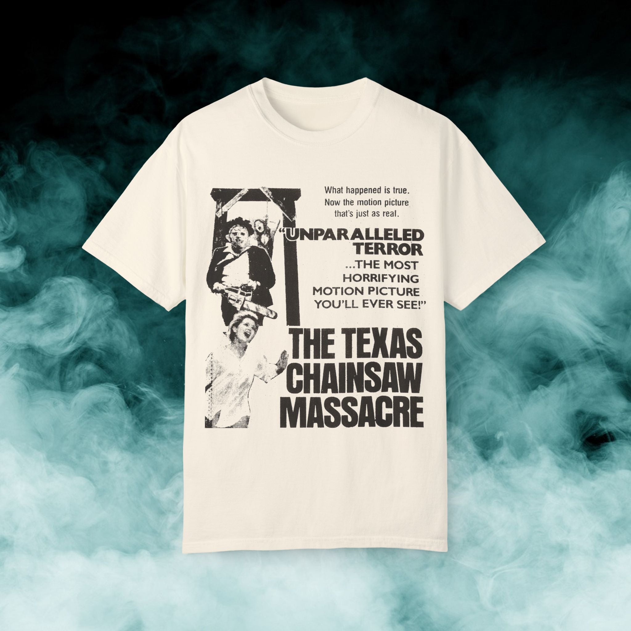 Texas Chainsaw Massacre "Unparalleled Terror" Horror Movie T-shirt (Me ...