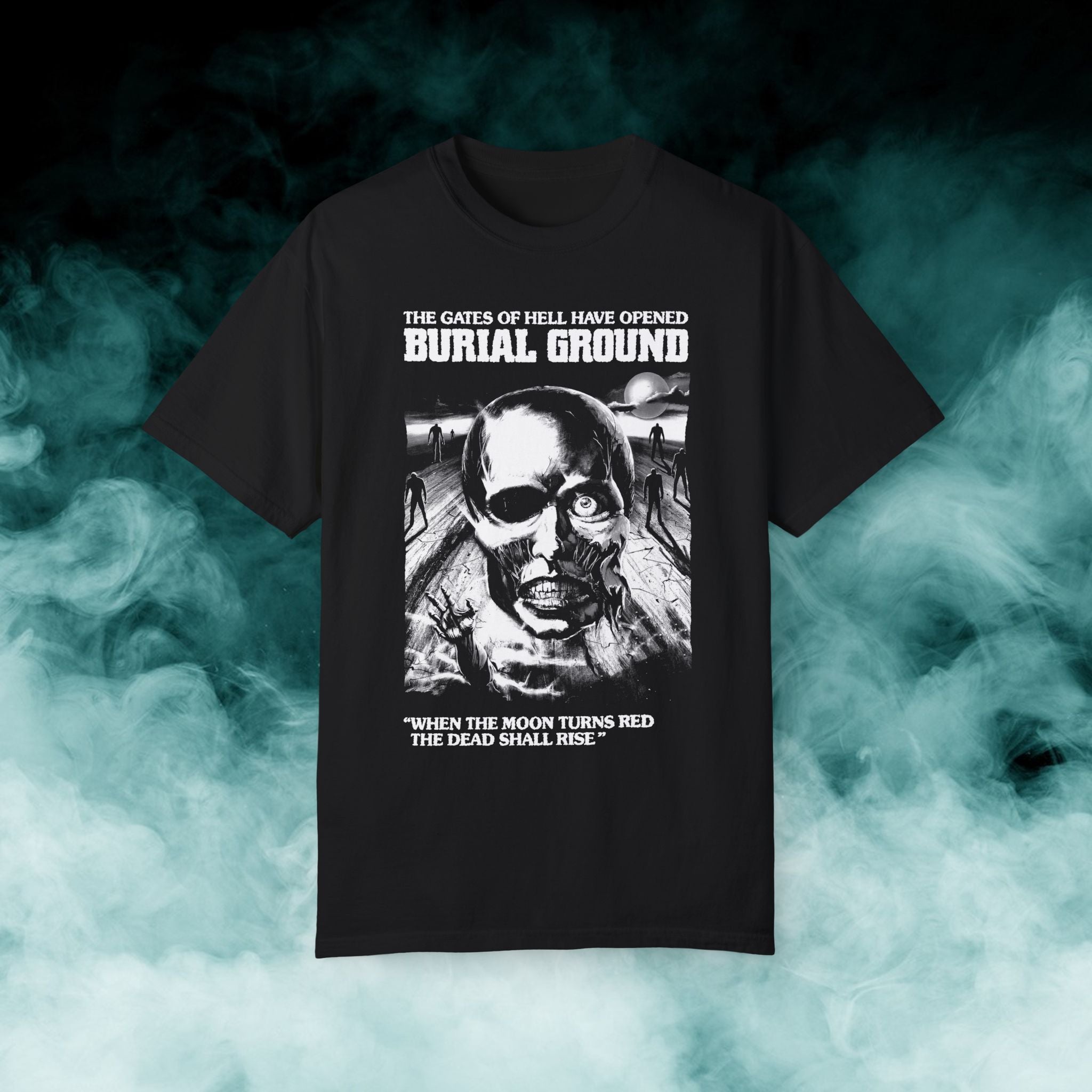 Burial Ground "black & white" Horror Movie T-shirt (Merch) – Iron ...