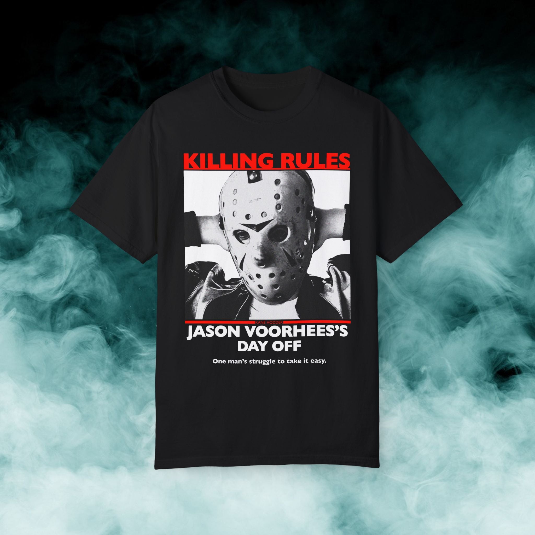 Jason Voorhees's Day Off Black Horror Movie T-shirt (Merch) – Iron ...