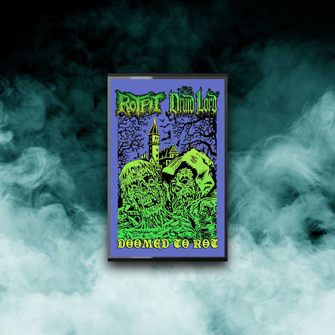 Rot Pit/Druid Lord - Doomed to Rot (Tape) – Iron Fortress Records & Distro