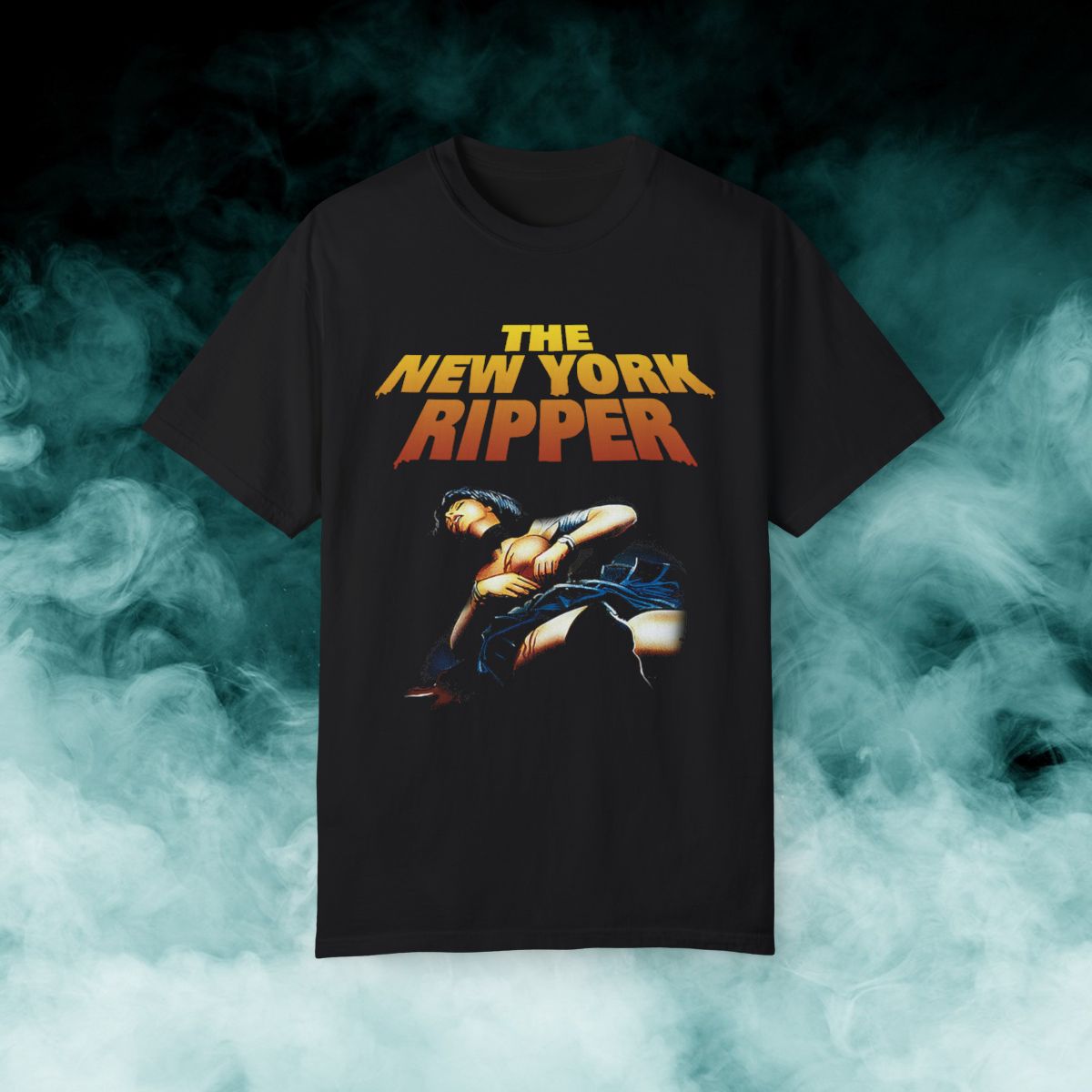 New York Ripper V2 Horror Movie T-shirt (Merch) – Iron Fortress Records ...